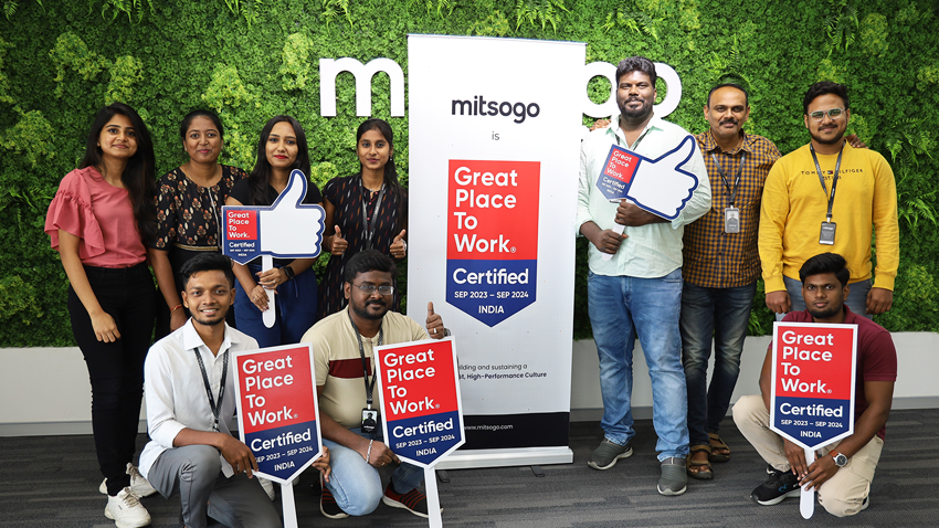Mitsogo certified as Great Place to Work TM